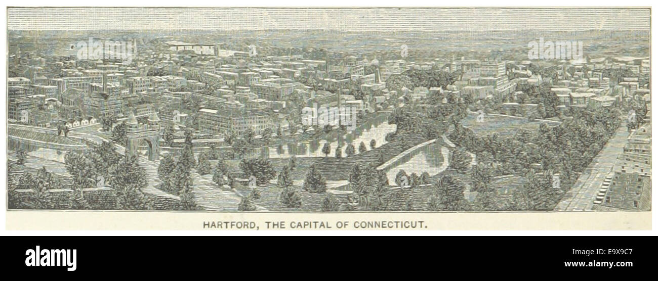 Old map of hartford hi-res stock photography and images - Alamy