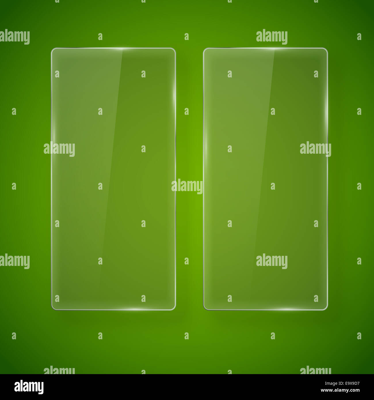 Vector glass frame Stock Photo - Alamy