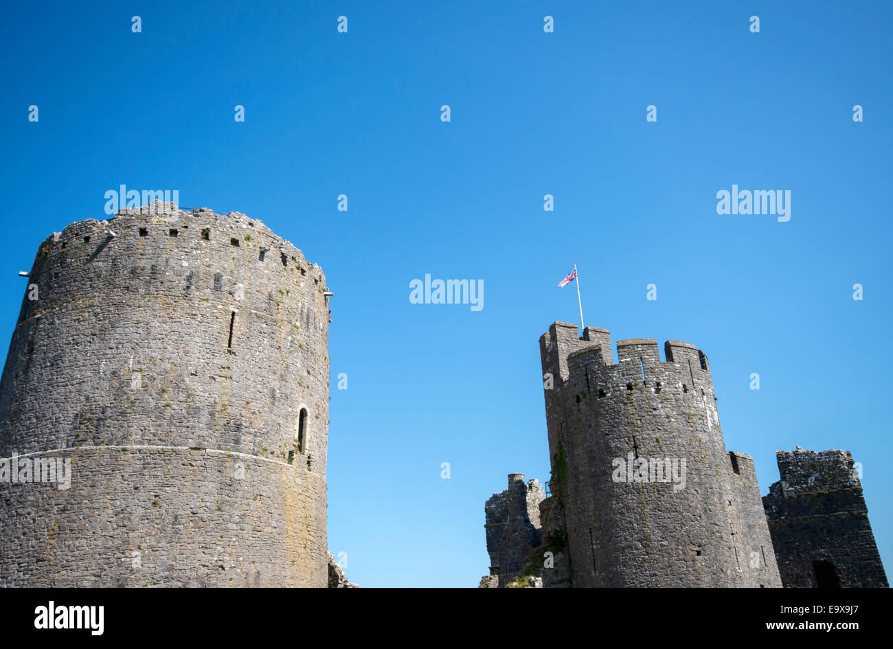 Pembroke Castle Ruins Pembrokeshire High Resolution Stock Photography ...
