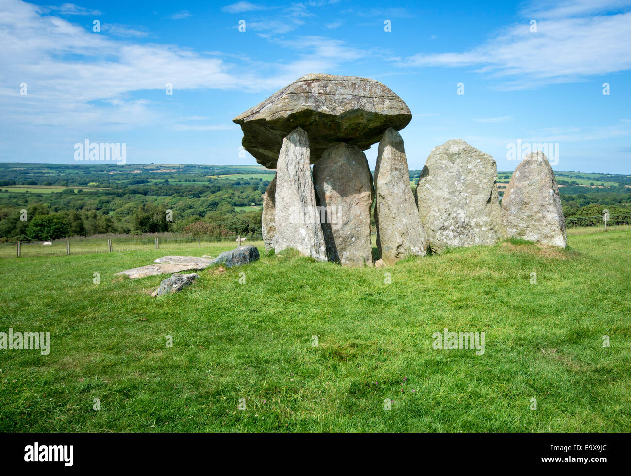 The Pentre Ifan Neolithic burial chamber near Newport in Pembrokeshire ...