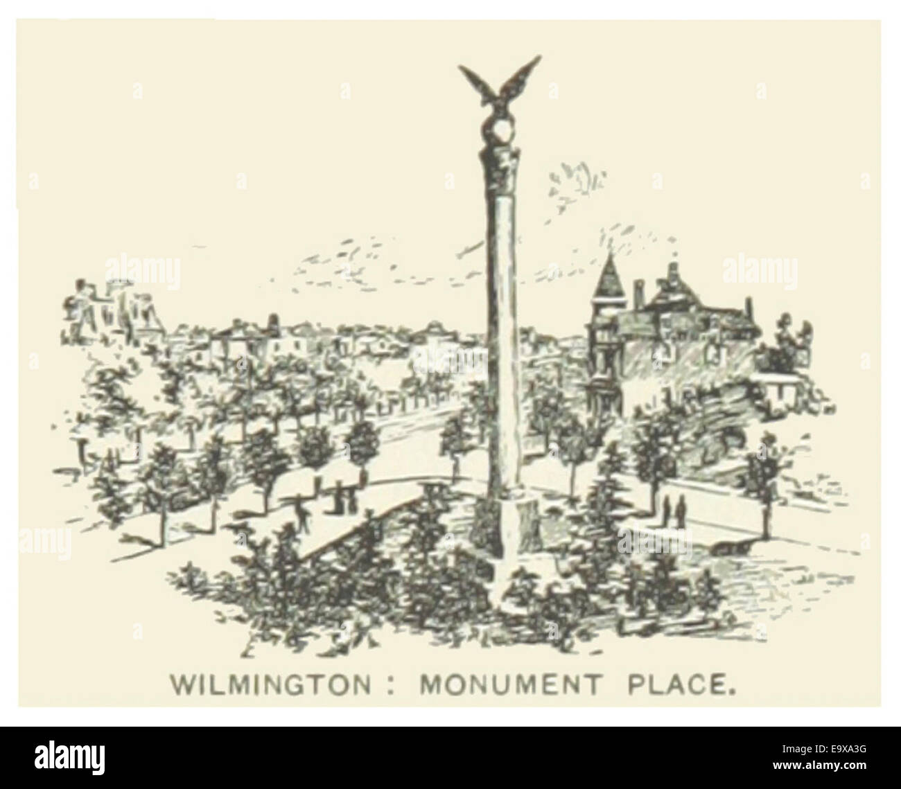 Monument in square Cut Out Stock Images & Pictures - Alamy