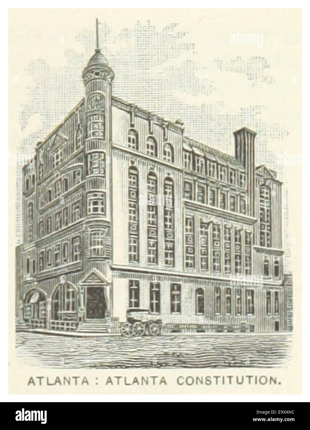 US-GA(1891) p189 ATLANTA, ATLANTA CONSTITUTION BUILDING Stock Photo - Alamy