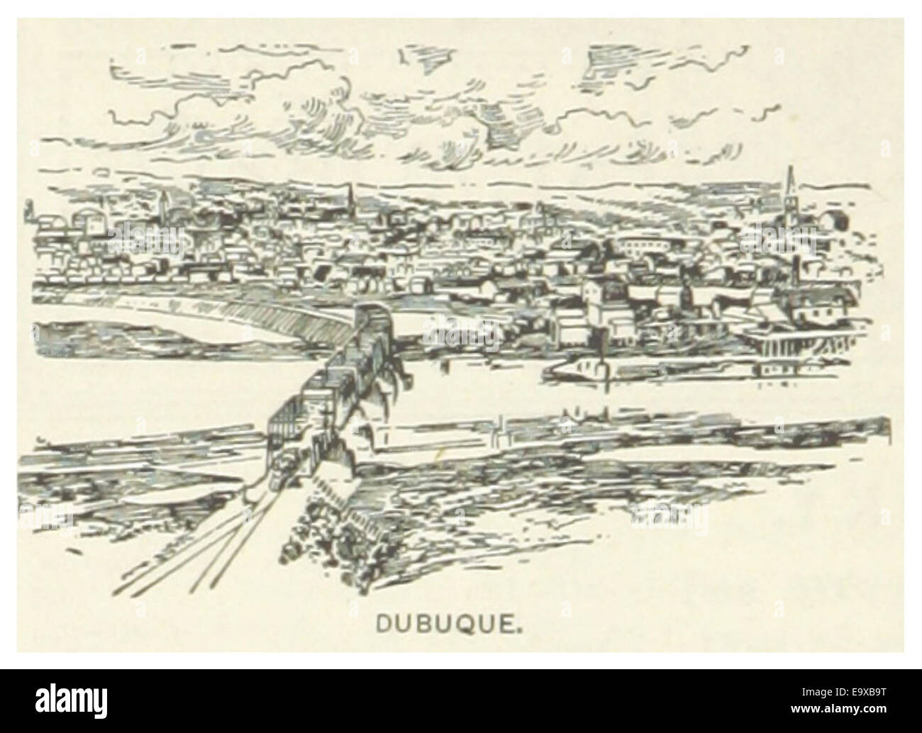 Map of dubuque hi-res stock photography and images - Alamy