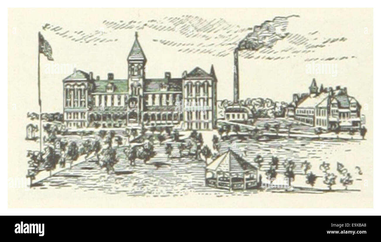 An 1891 illustration of the Soldiers' Home in Marshalltown, Iowa ...