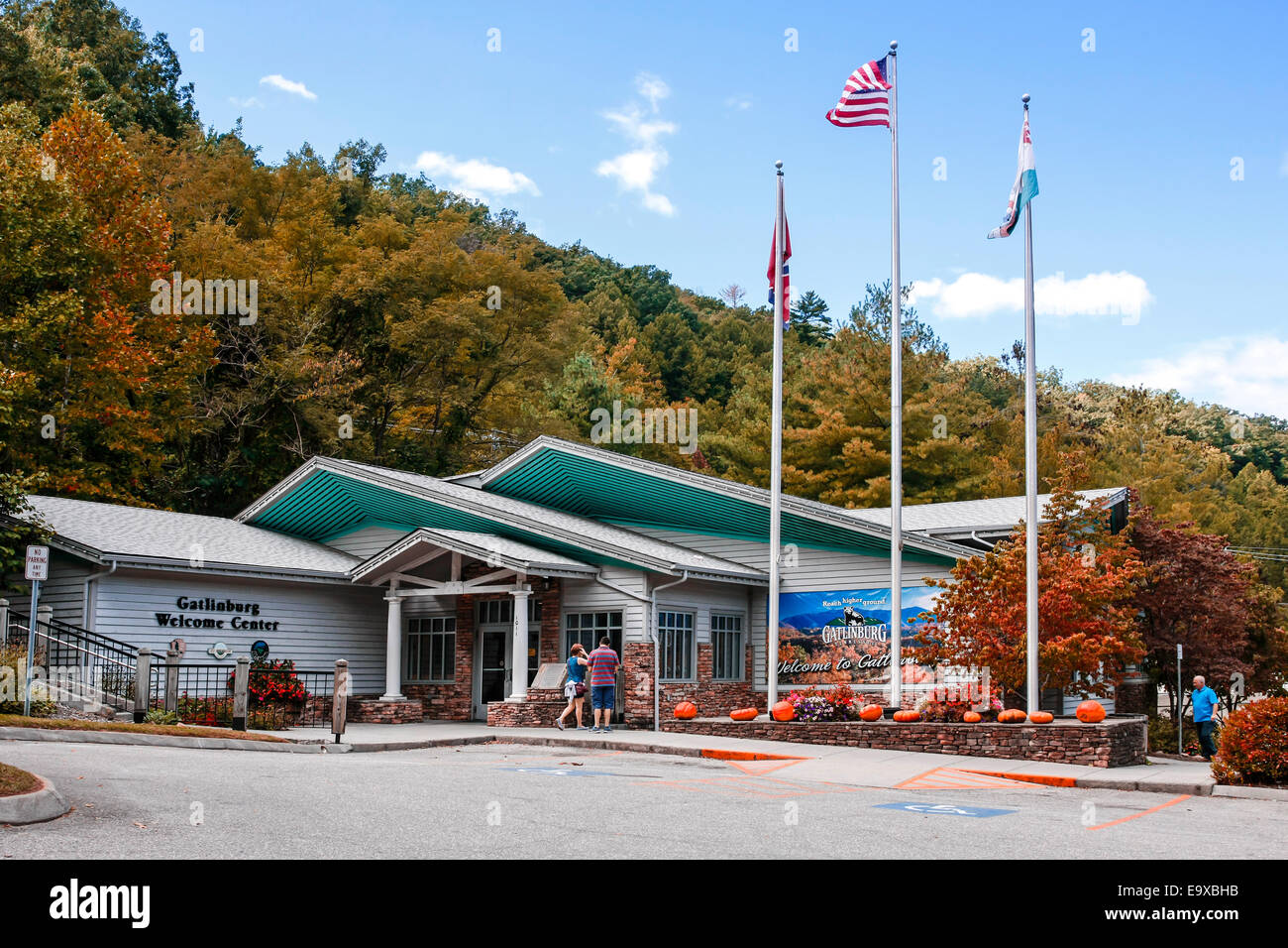 Gatlinburg Welcome Center in Tennessee Stock Photo - Alamy