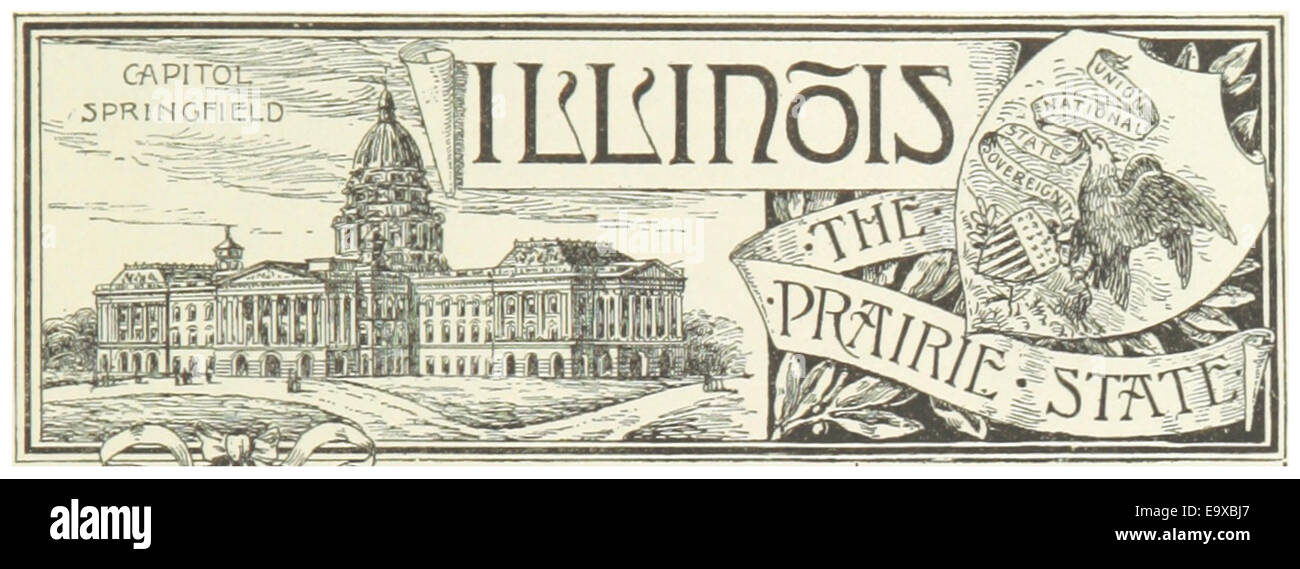 US-IL(1891) p203 The Prairie State Stock Photo - Alamy