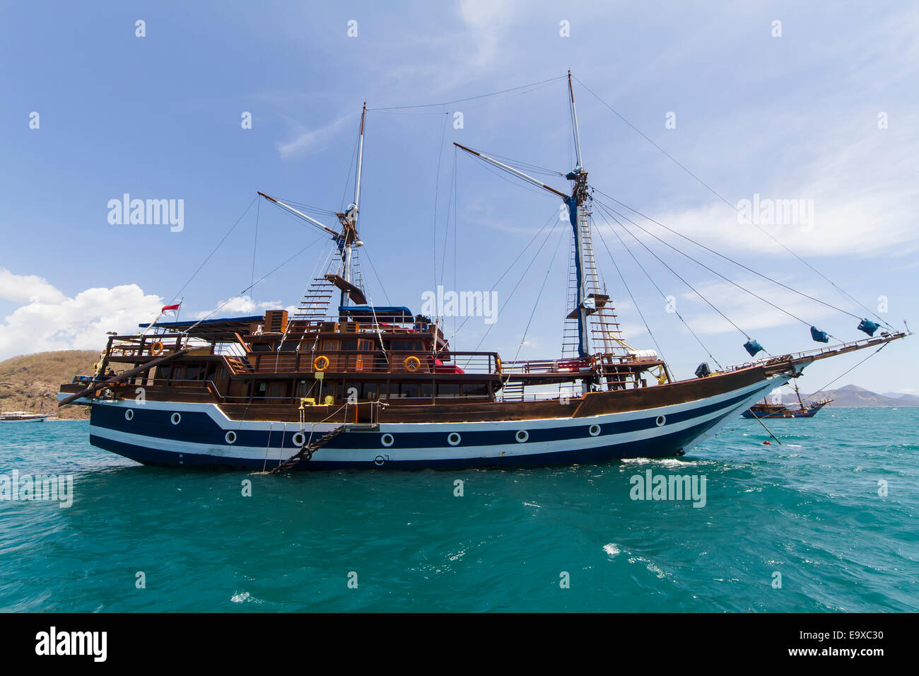 Sailing ship, Labuan Bajo, Flores, East Nusa Tenggara, Indonesia Stock ...