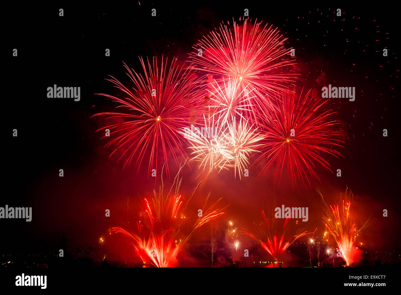 Switzerland - Geneva fireworks Stock Photo - Alamy