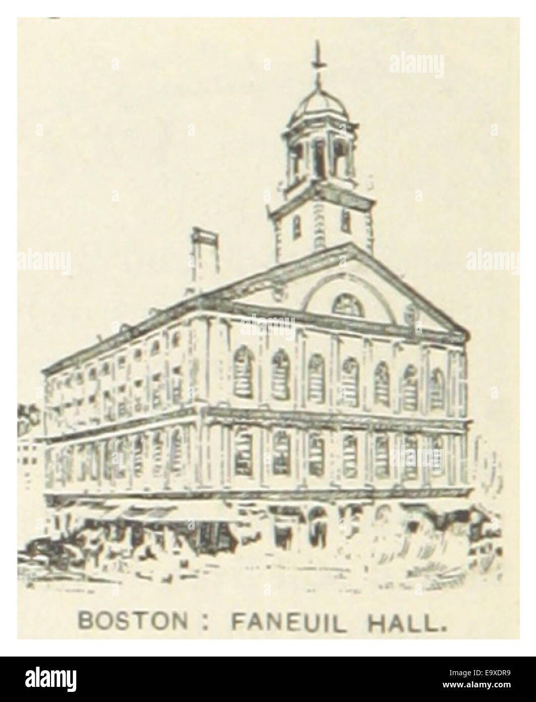 Old map of boston Cut Out Stock Images & Pictures - Alamy