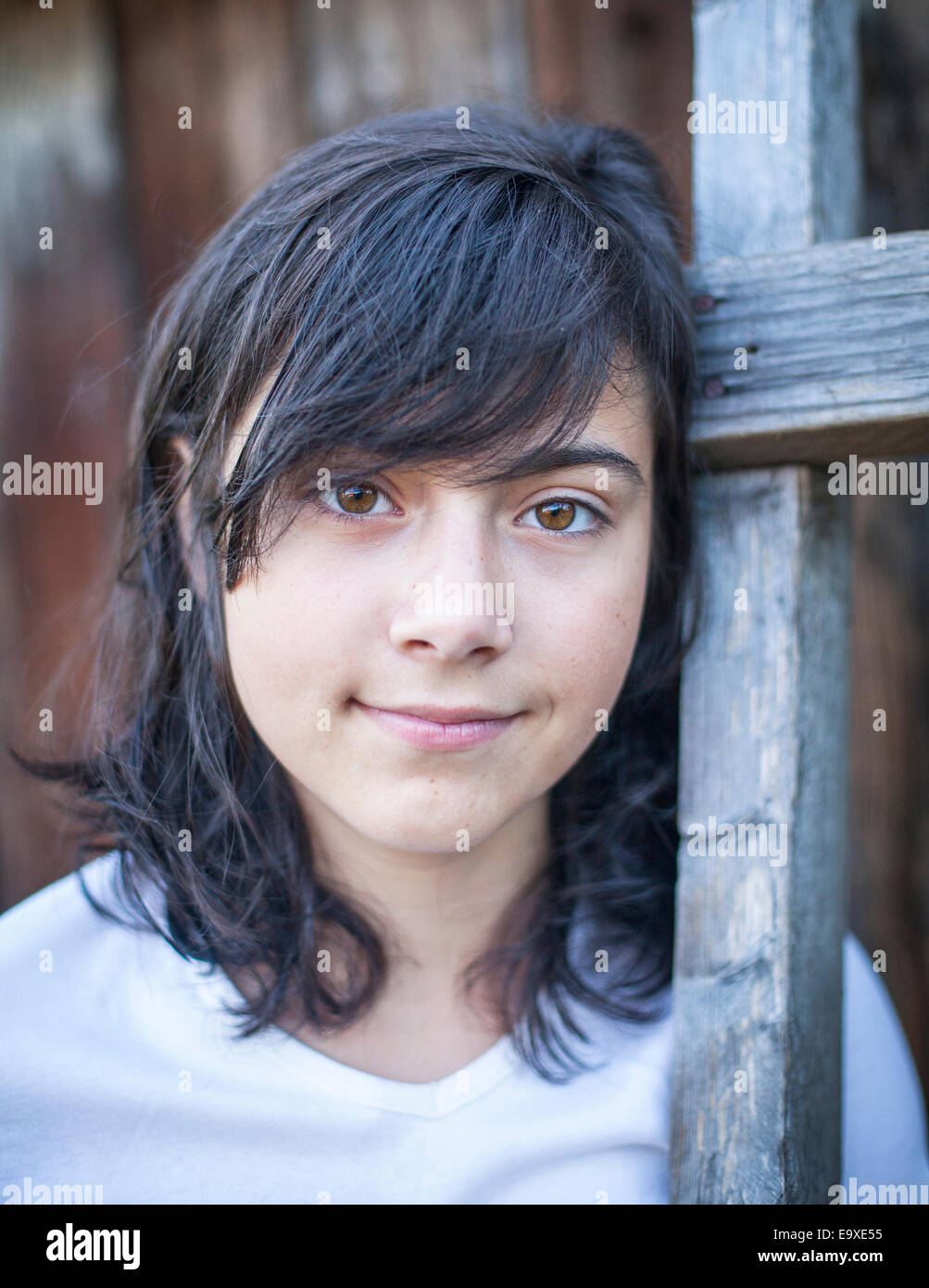 Portrait close up teen girl outdoors Stock Photo - Alamy