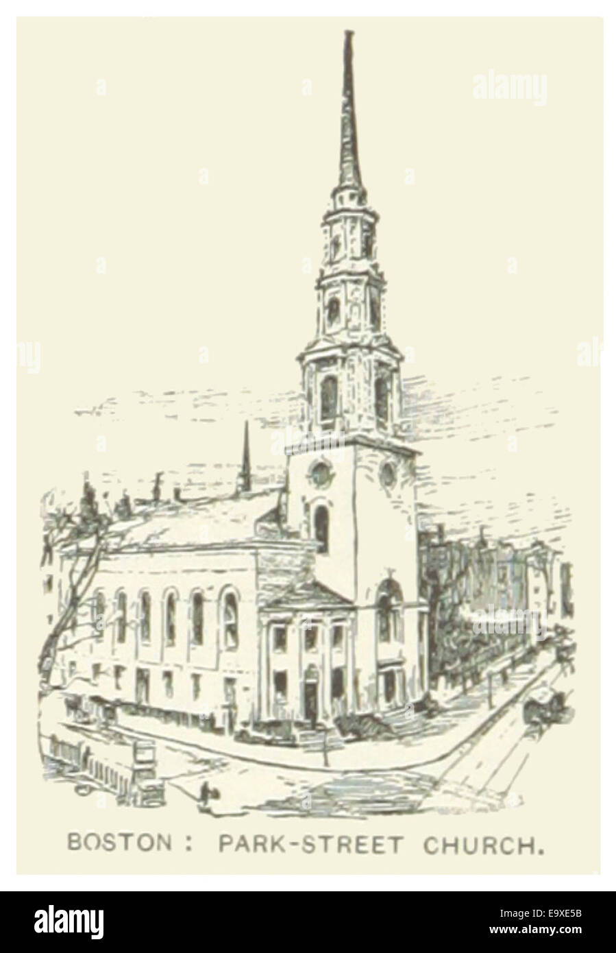 Boston street sketch hi-res stock photography and images - Alamy