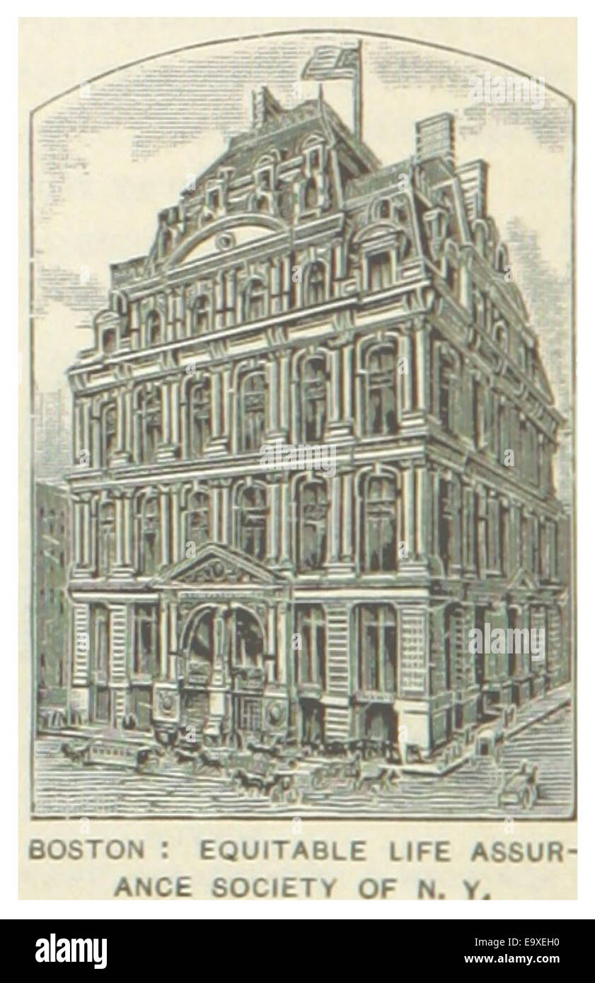 This 1891 illustration shows the Equitable Life Assurance Society ... This 1891 illustration shows the Equitable Life Assurance Society ...