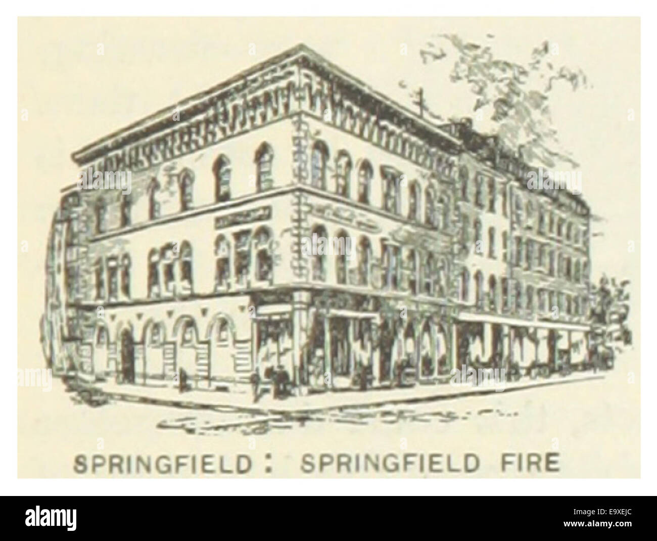 This historical reference from 1891 showcases the Springfield Fire and ...