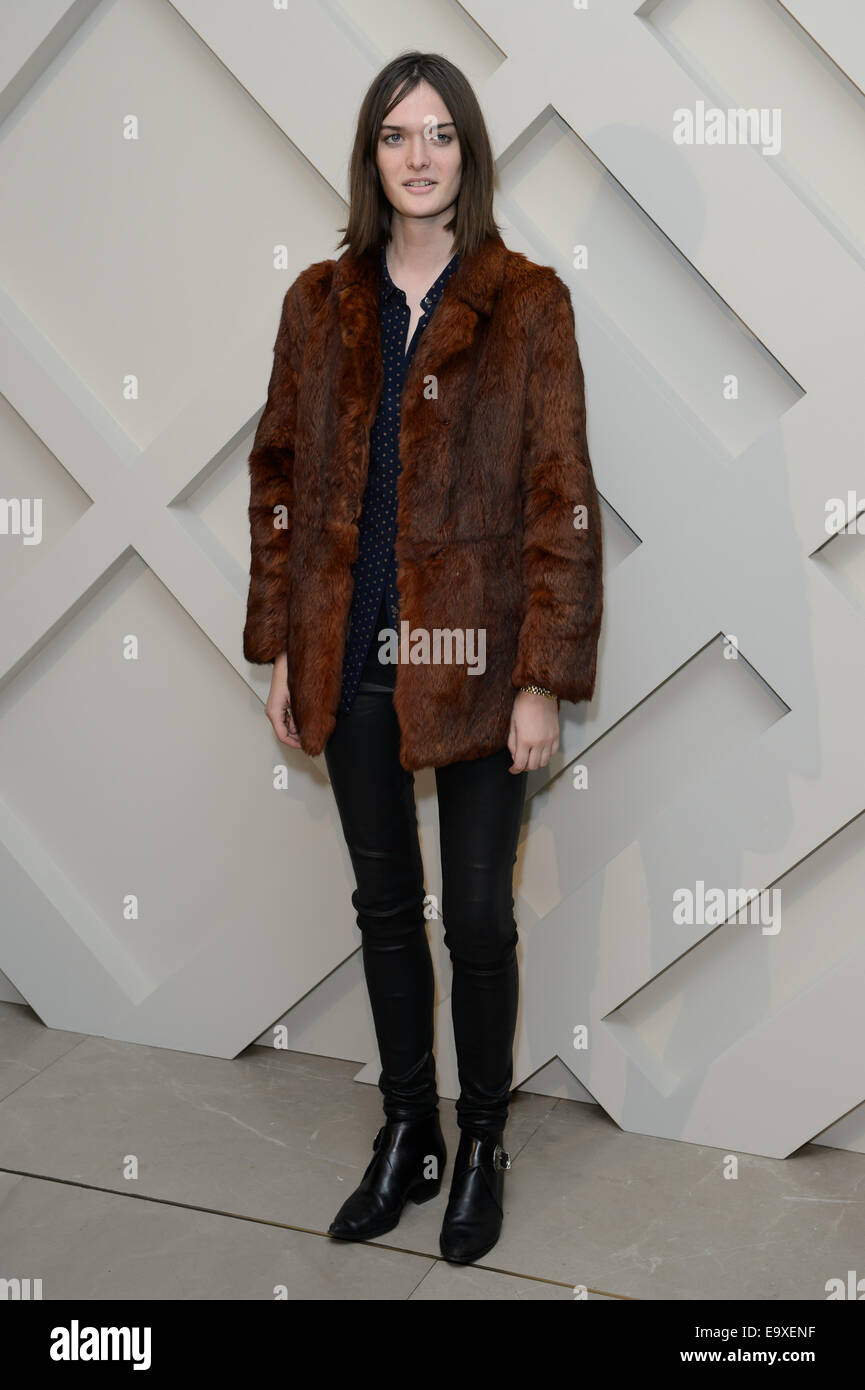 Sam Rollinson arrives for the Burberry Festive Campaign Launch Stock ...