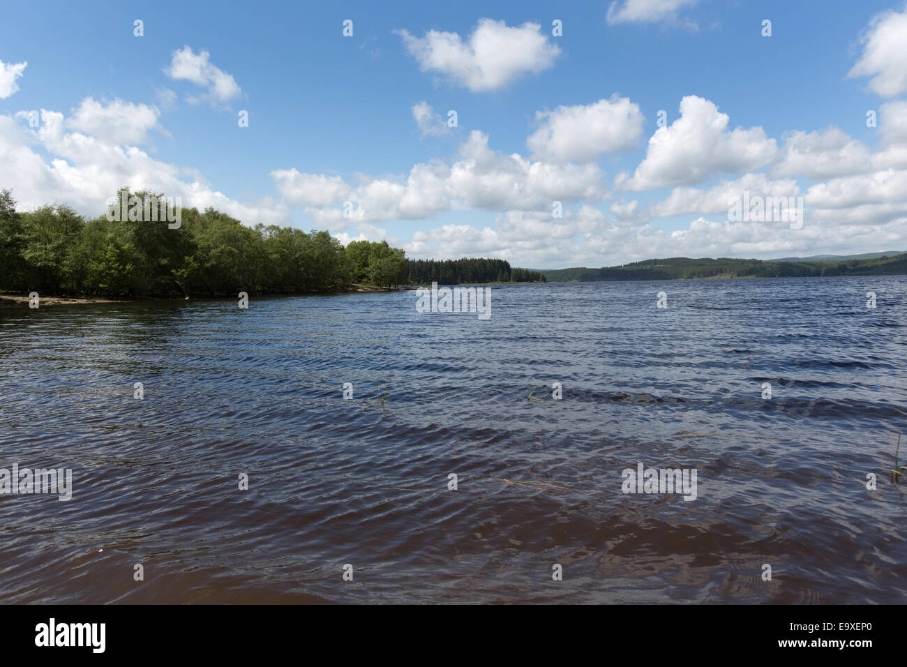 Kielder Lake, Northumberland. Picturesque early summer view of Kielder ...