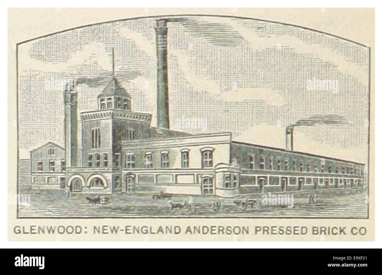 An 1891 illustration of the Glenwood, New England Anderson Pressed ...