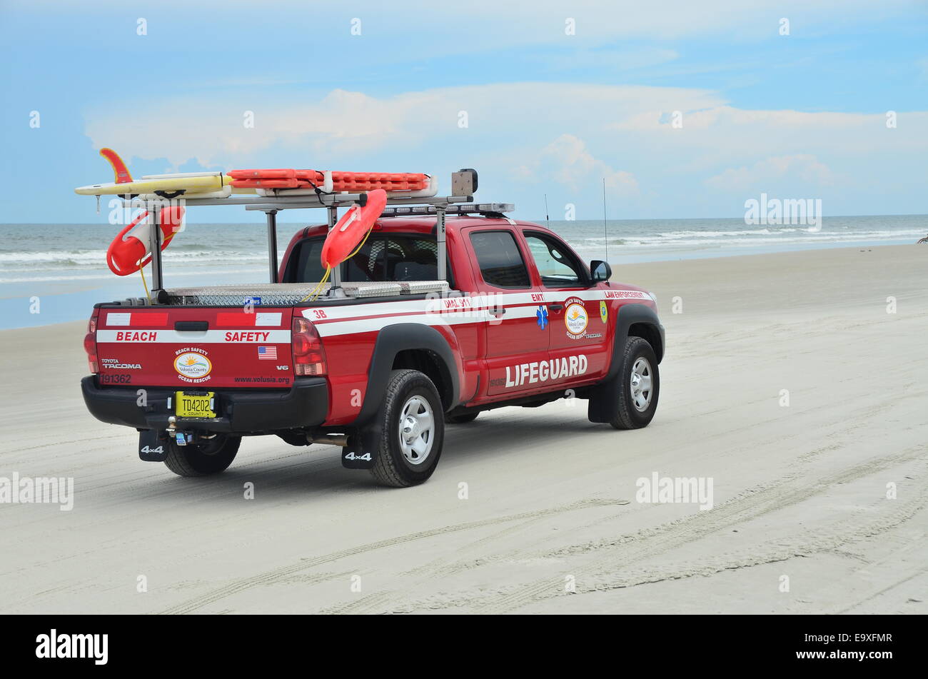 Lifeguards patrol along daytona beach hi-res stock photography and ...