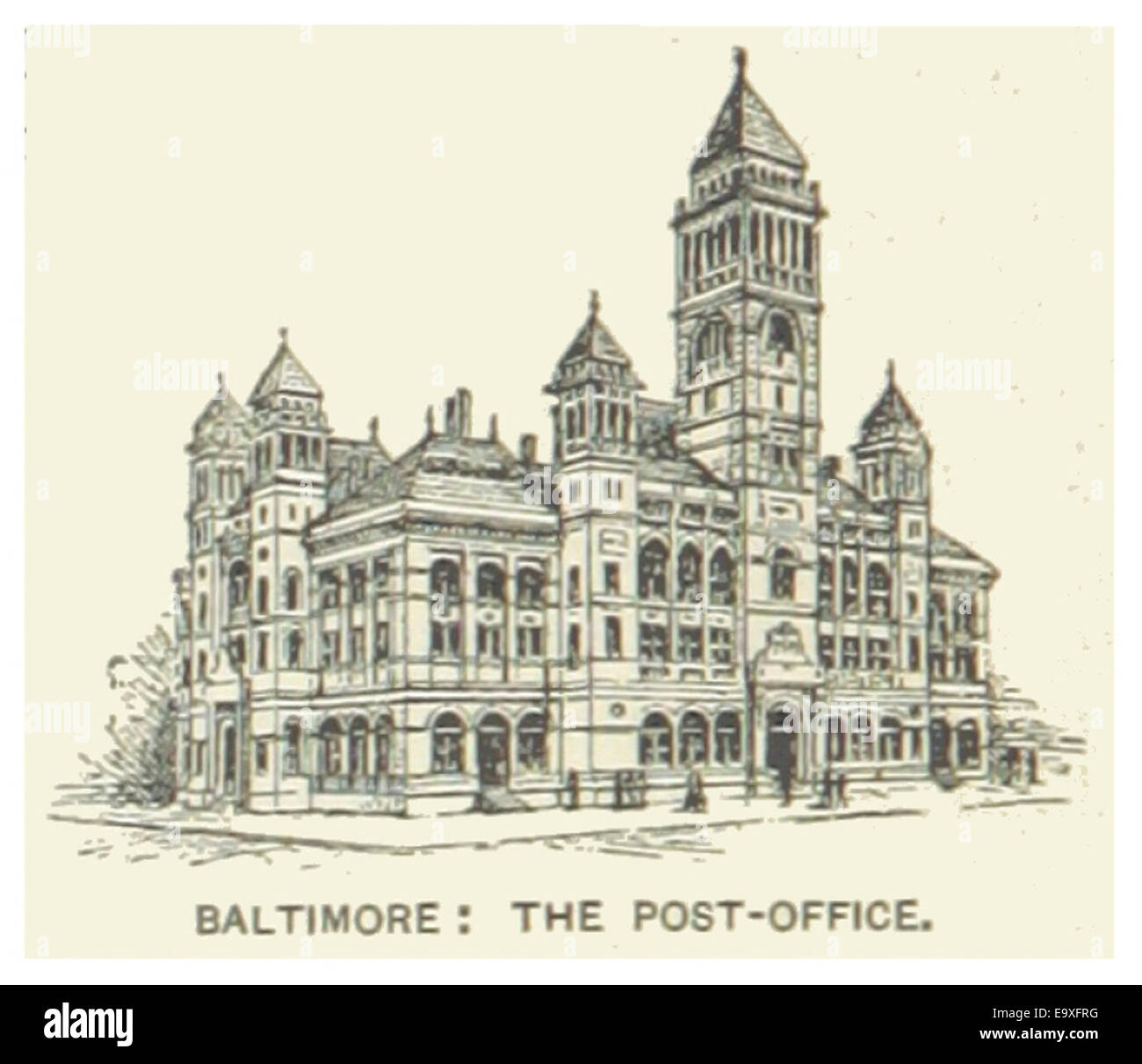 American post office 19th century Cut Out Stock Images & Pictures - Alamy