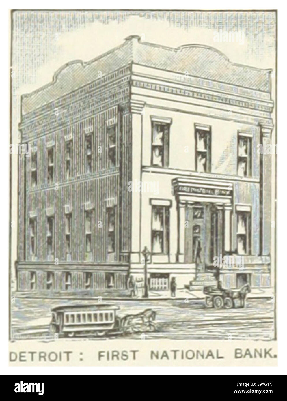 The 1891 publication features a detailed illustration of the First ...