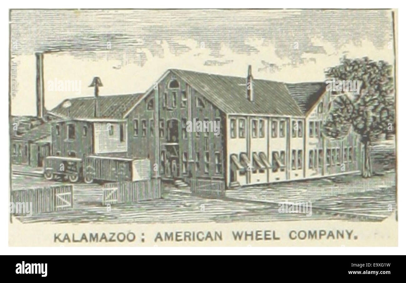 US-MI(1891) p418 KALAMAZOO, AMERICAN WHEEL COMPANY Stock Photo - Alamy
