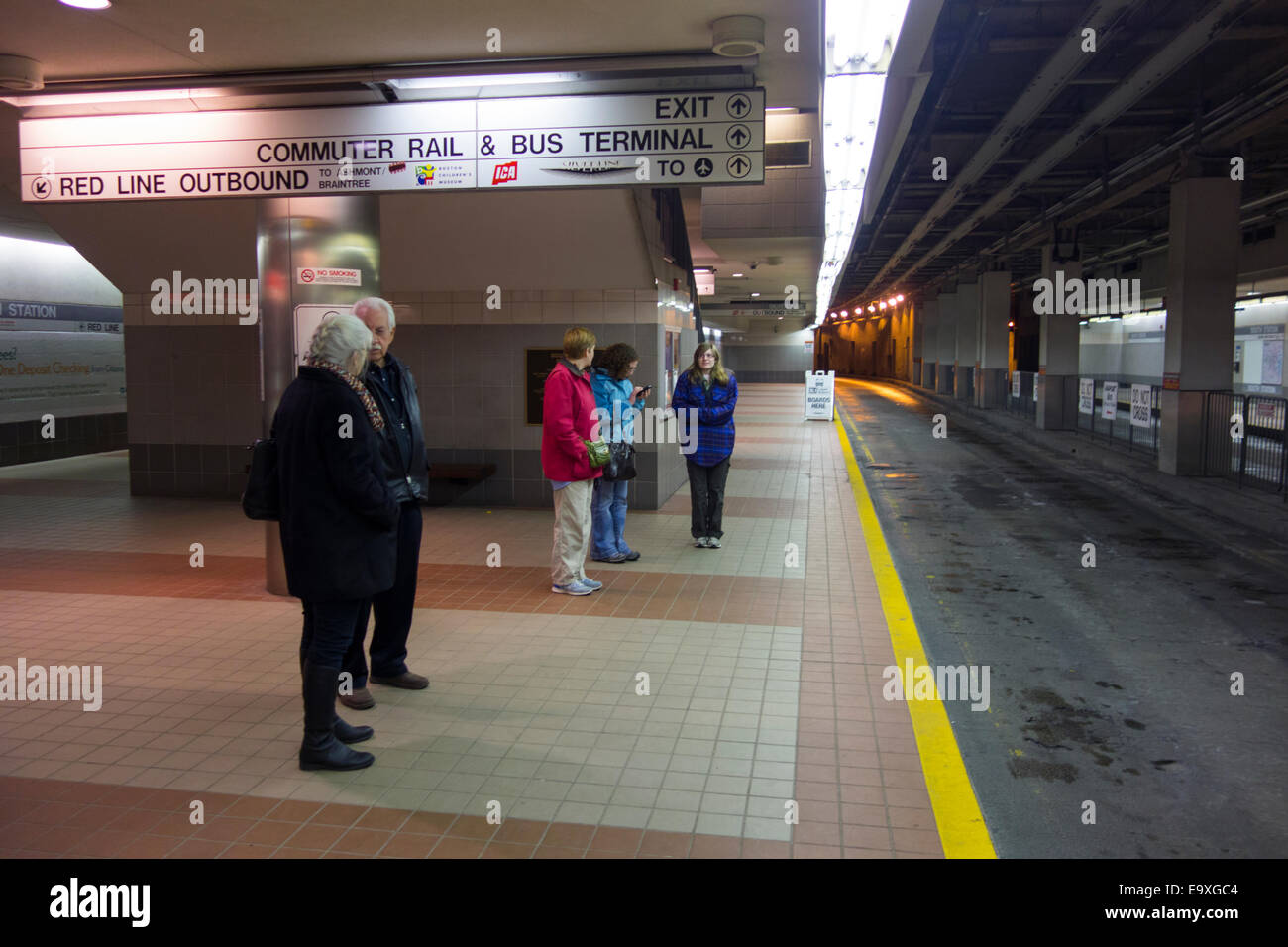 Boston bus tunnel hi-res stock photography and images - Alamy