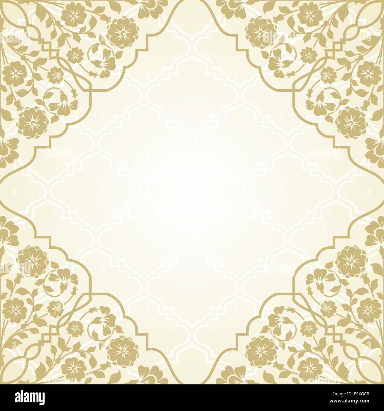 Floral pattern for invitation card Stock Photo - Alamy