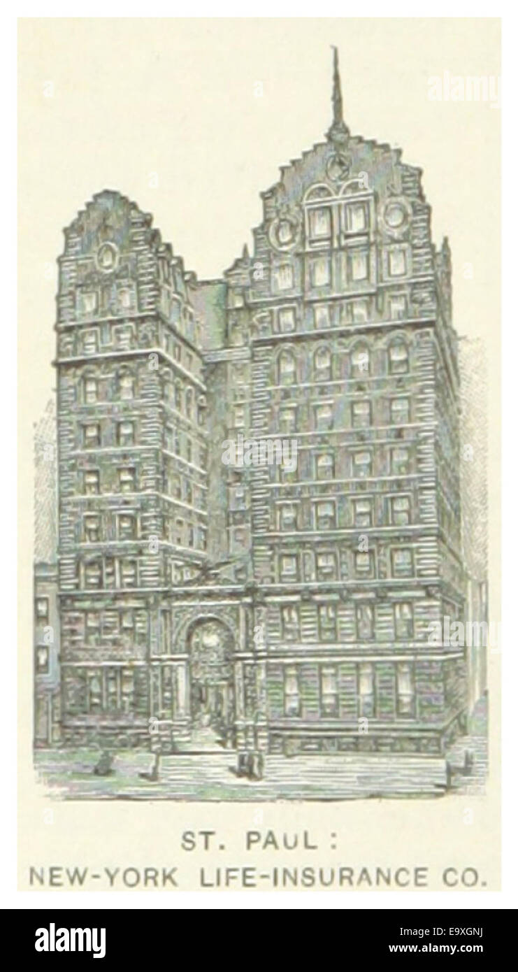 This 1891 illustration depicts the New York Life Insurance Company ...