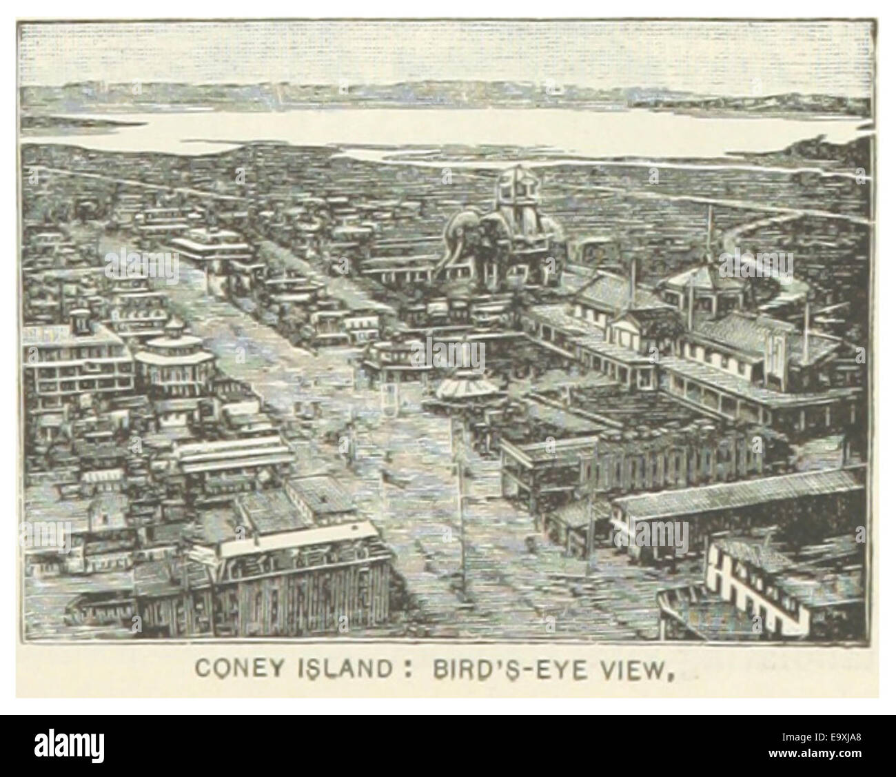 Map of coney island hi-res stock photography and images - Alamy