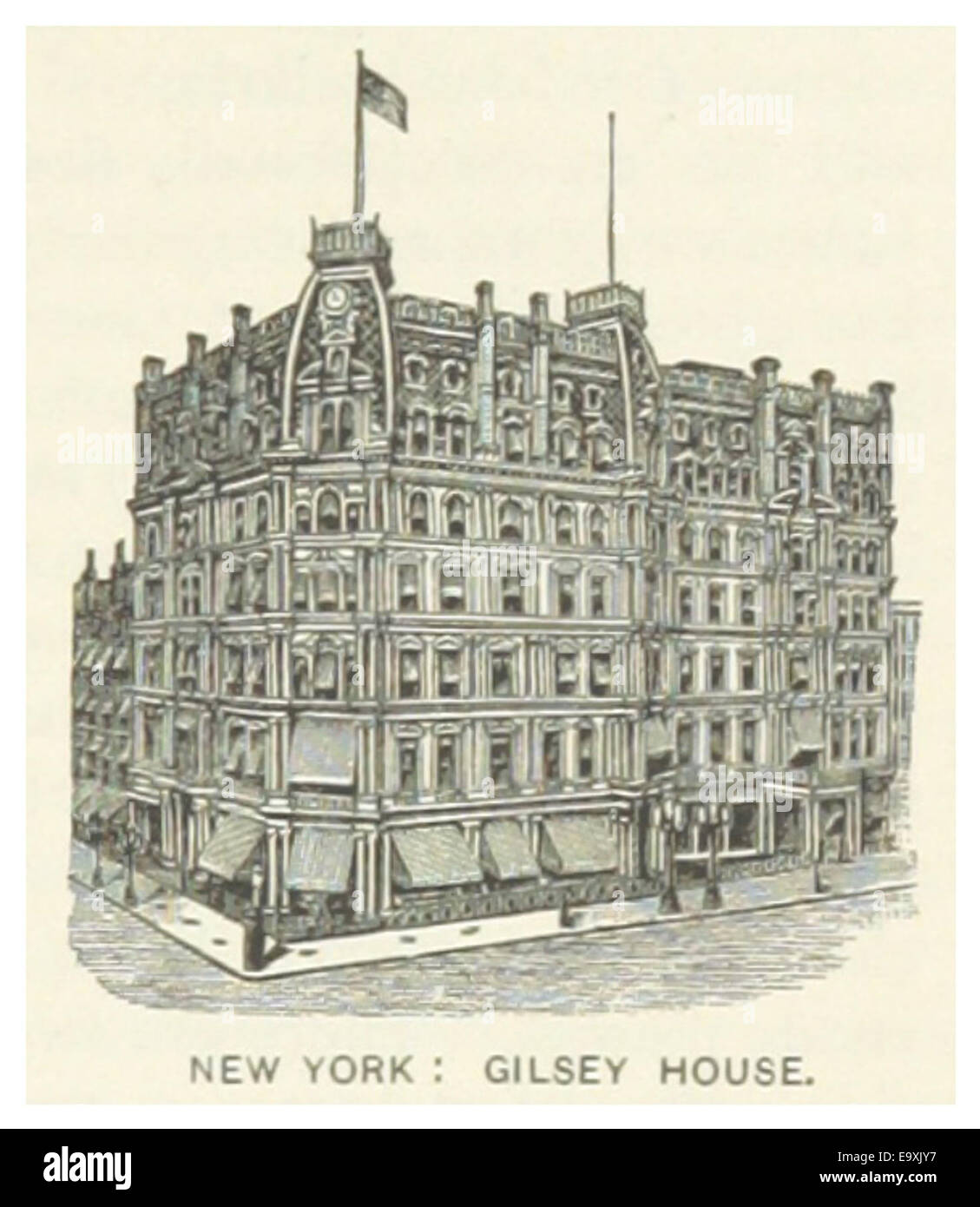 This 1891 illustration of the Gilsey House in New York City shows the ...