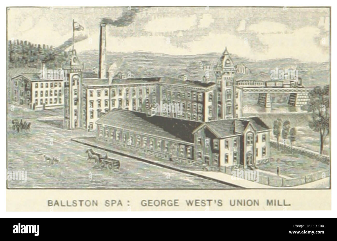 This 1891 map features Ballston Spa, New York, with a focus on George ...