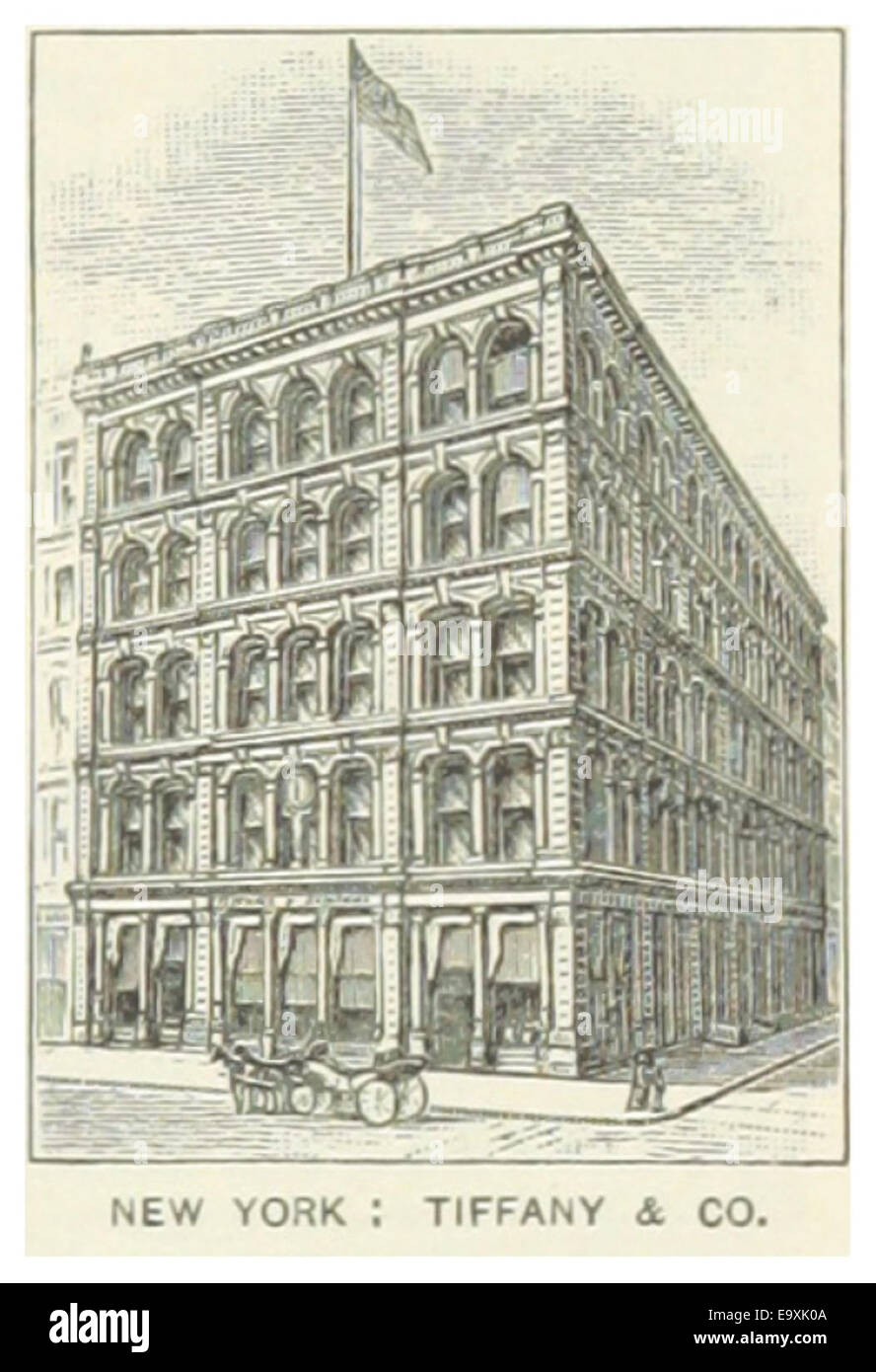 This 1891 illustration from US-NY (p635) shows Tiffany & Company in New ...