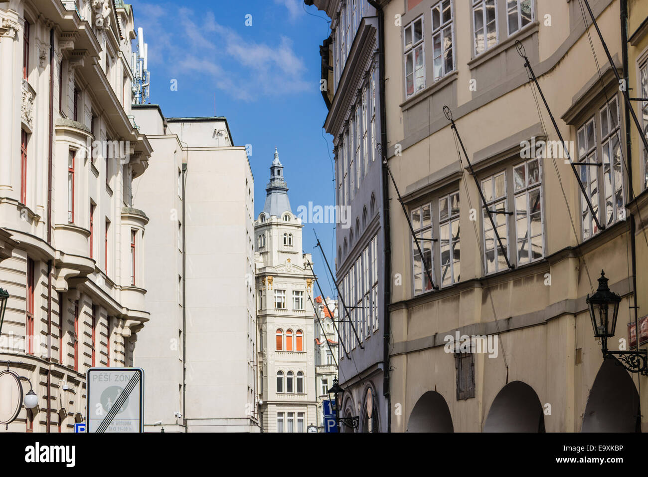 Buildings and houses in the historical center of Prague Stock Photo - Alamy