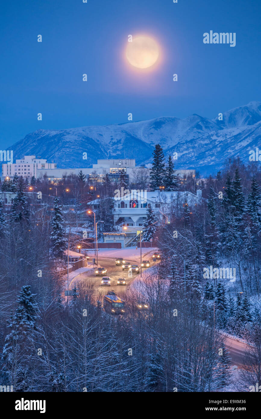 Alaska City At Night