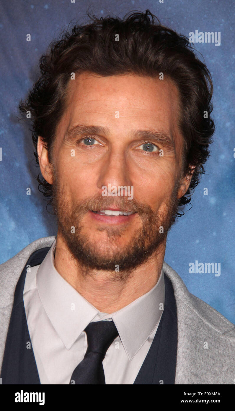 New York, New York, USA. 3rd Nov, 2014. Actor MATTHEW MCCONAUGHEY ...