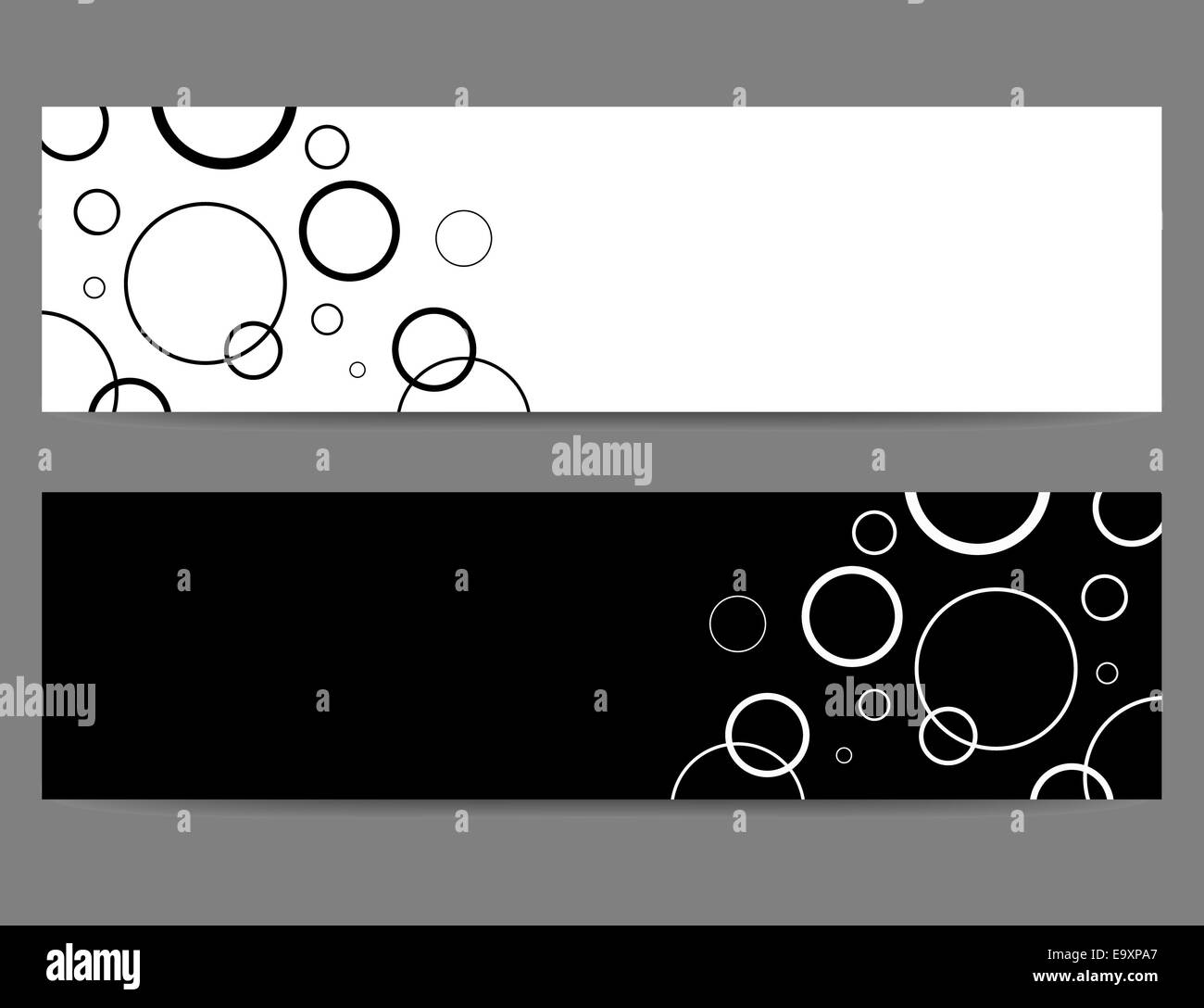Bright banners abstract chaotic Black and White Stock Photos & Images ...