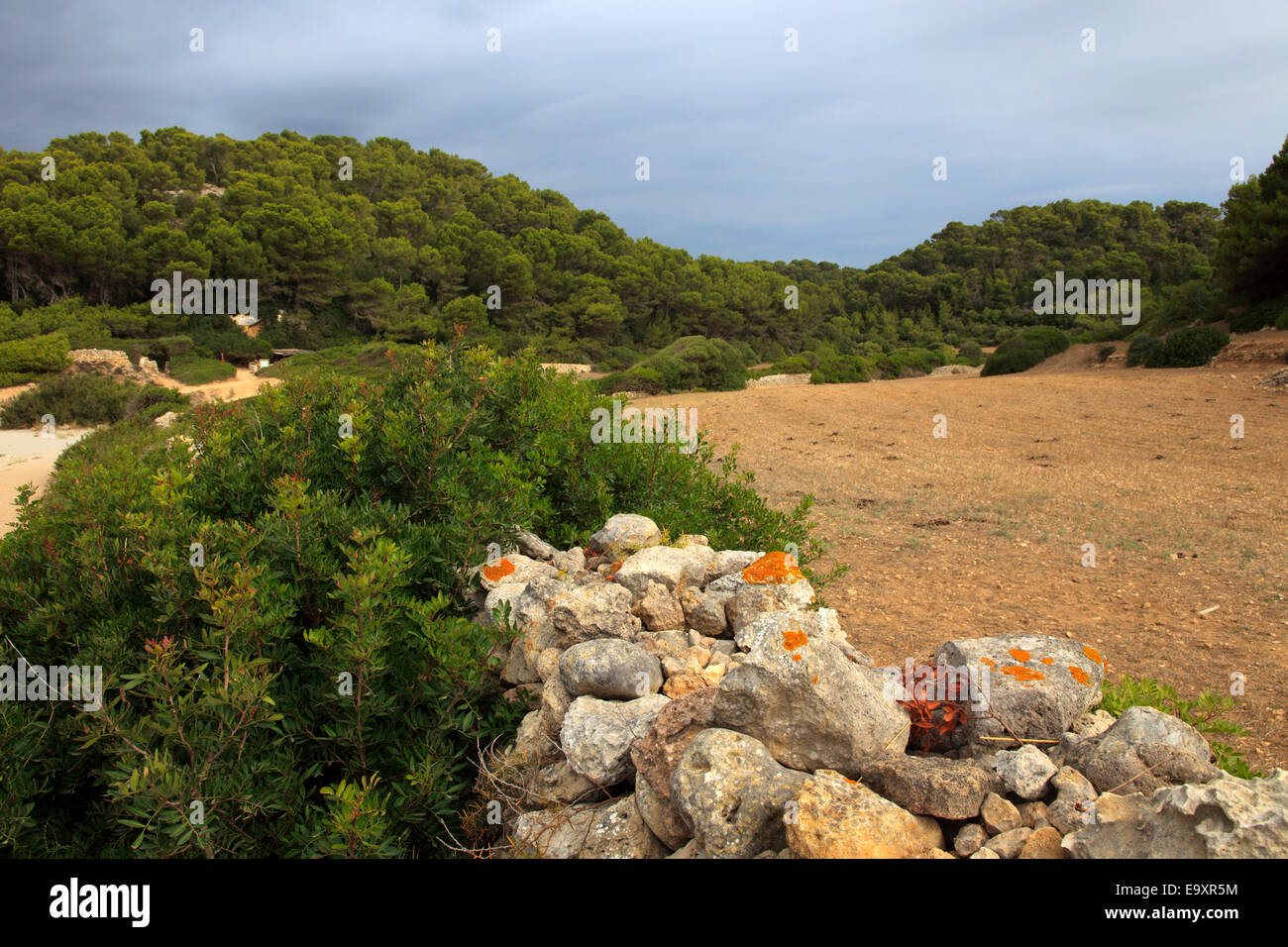 Binigaus beach, Sant Tomas, Menorca, Balearic Islands, Spain Stock ...