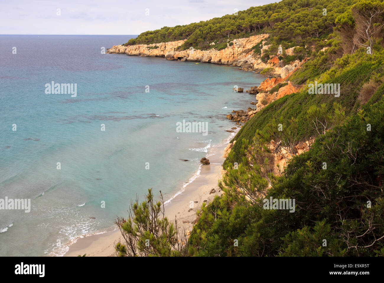 Binigaus beach, Sant Tomas, Menorca, Balearic Islands, Spain Stock ...