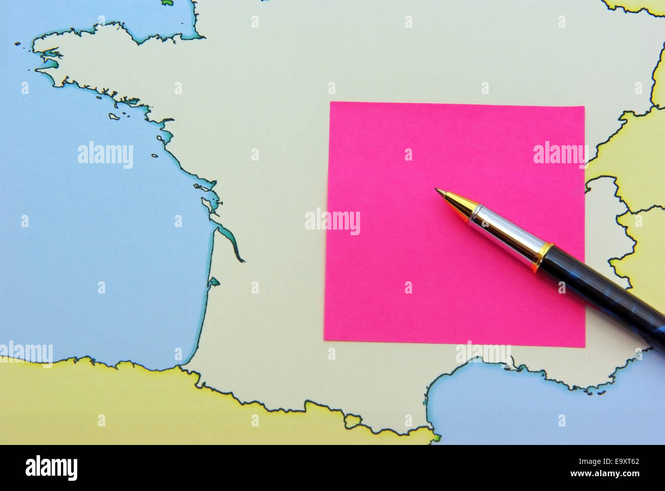 France map outline hi-res stock photography and images - Alamy