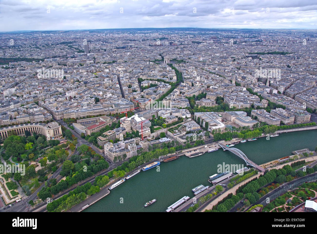 Up view of Paris, Tour Eiffel view Stock Photo - Alamy