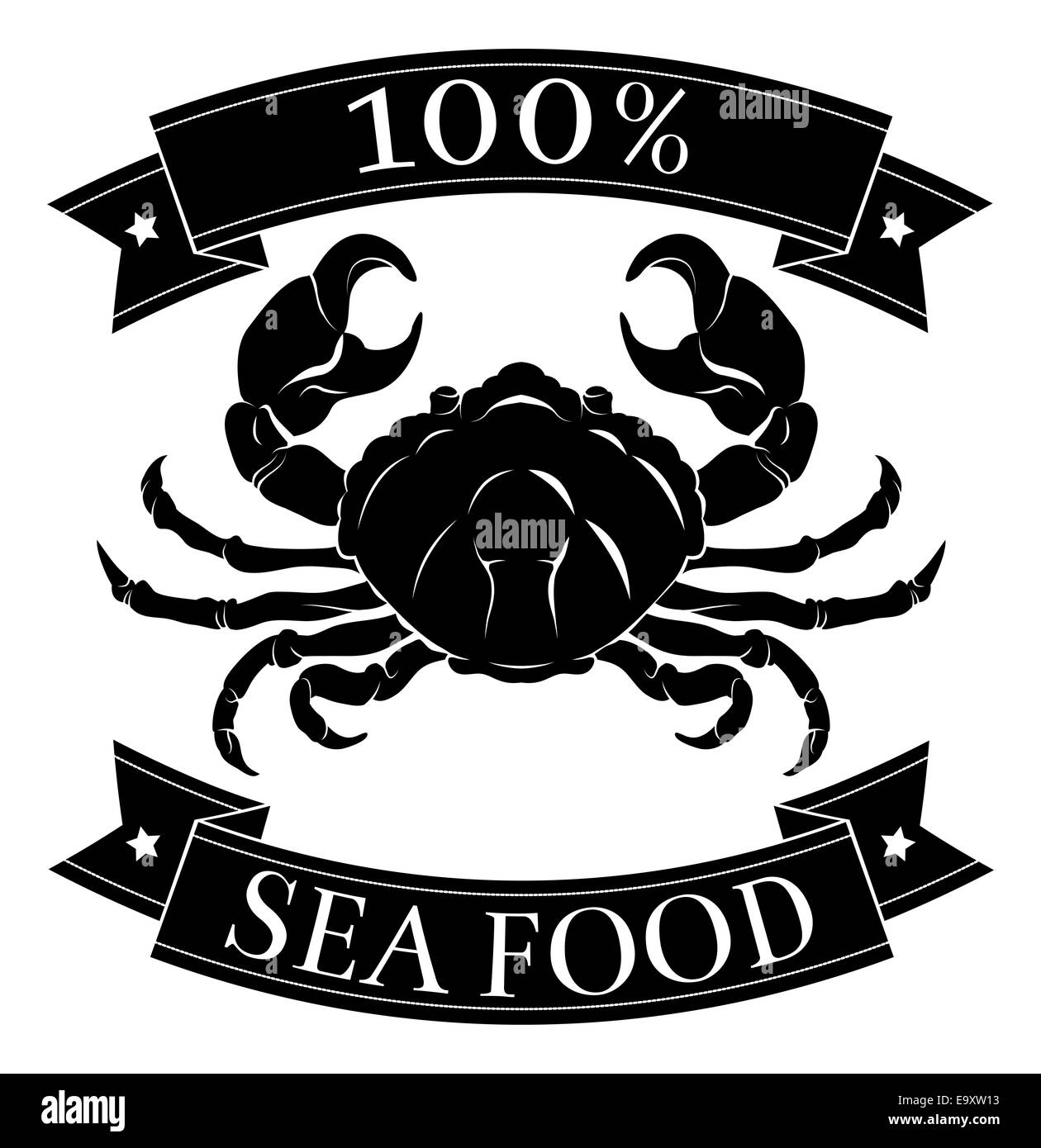Seafood graphics Black and White Stock Photos & Images - Alamy
