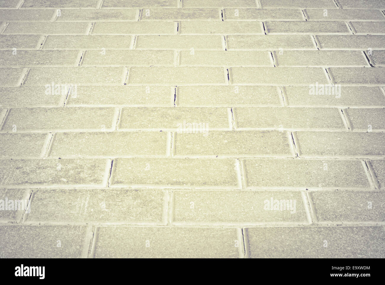 brick light pavement in the city Stock Photo - Alamy
