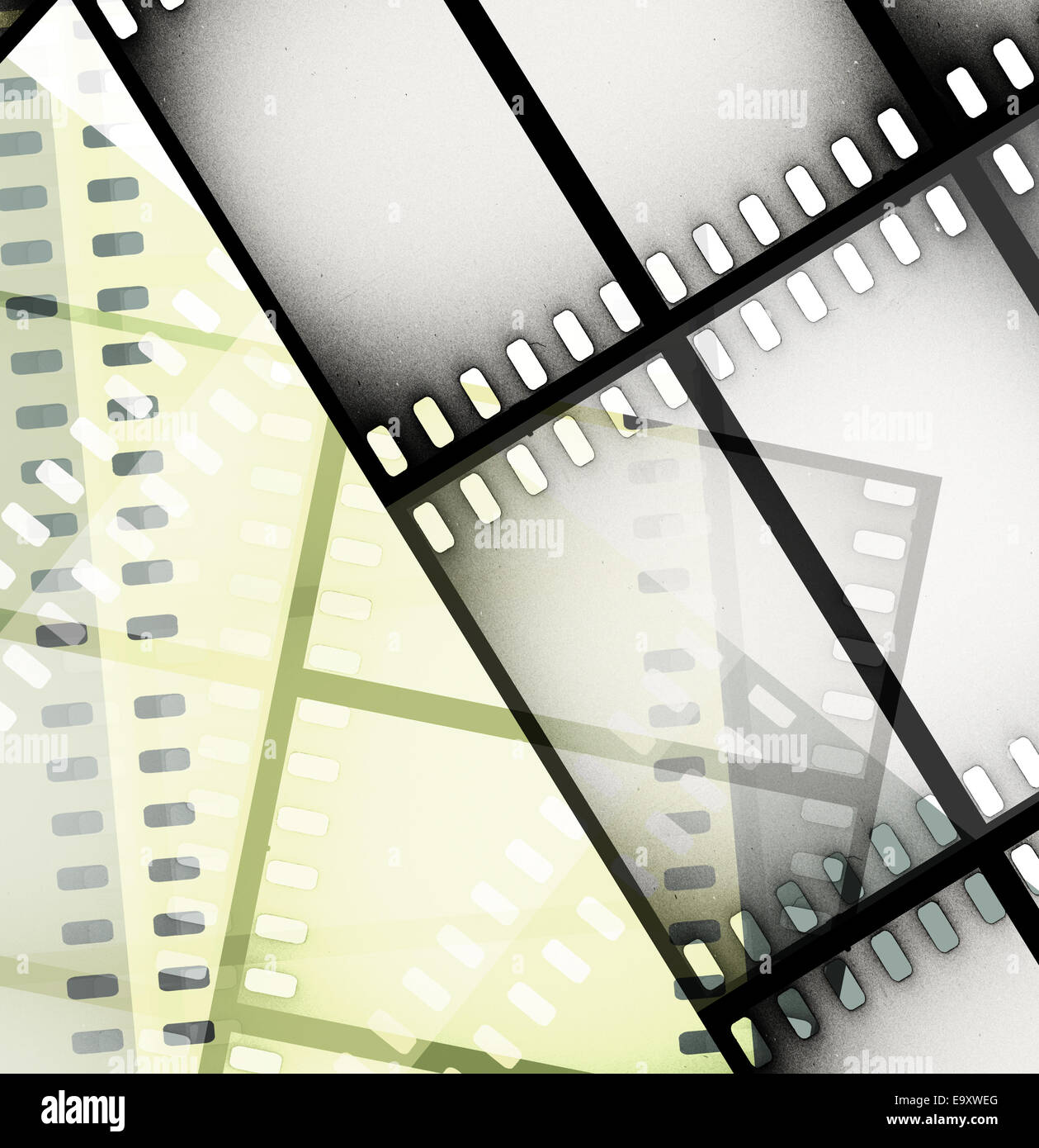 scratched film strip background Stock Photo - Alamy