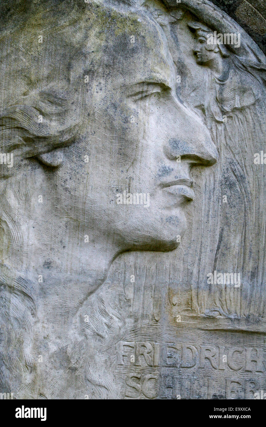 Friedrich Schiller by Max Hiller, Karlovy Vary, Czech Republic Stock ...