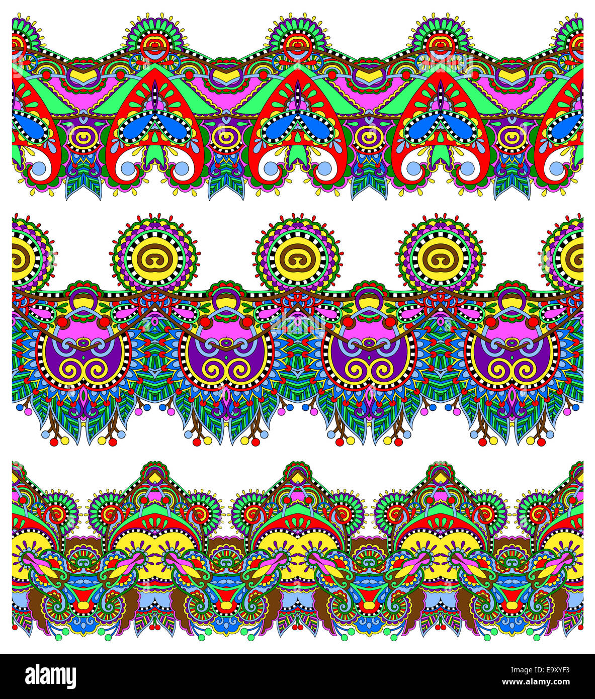 Paisley pattern border hi-res stock photography and images - Alamy