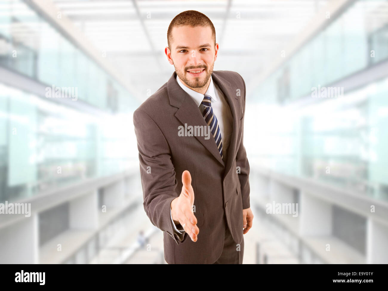 businessman offering to shake the hand, at the office Stock Photo - Alamy