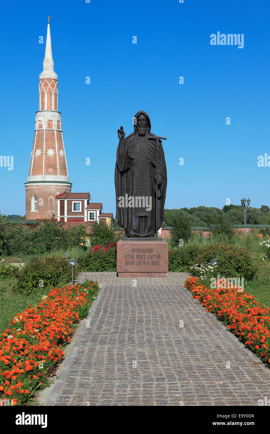 Statue of Saint Sergius of Radonezh (1314-1392) at the Epiphany Old ...