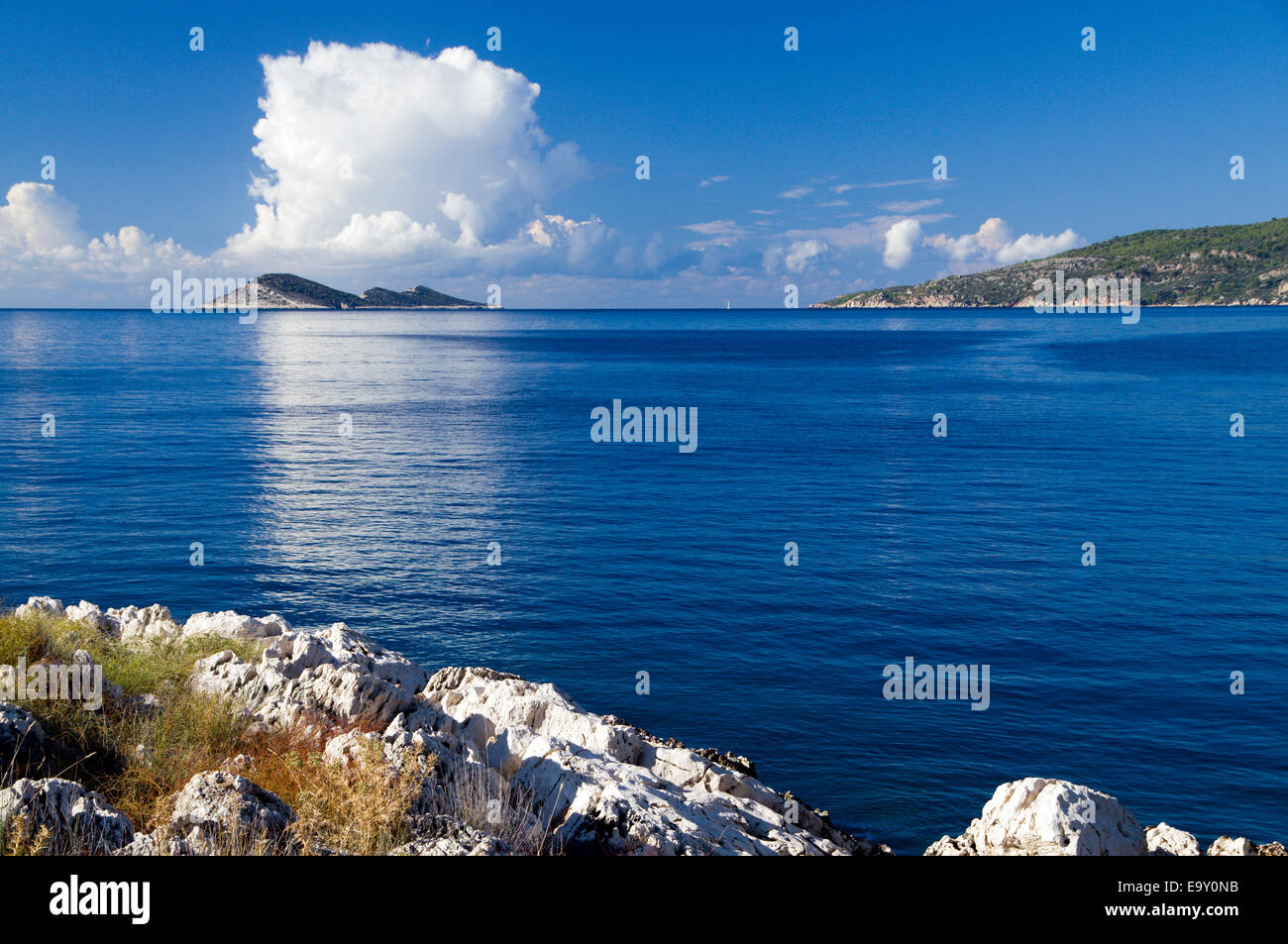 Kalkan Bay and Snake and Mouse Islands, Kalkan, Lycian Coast, Turkey ...