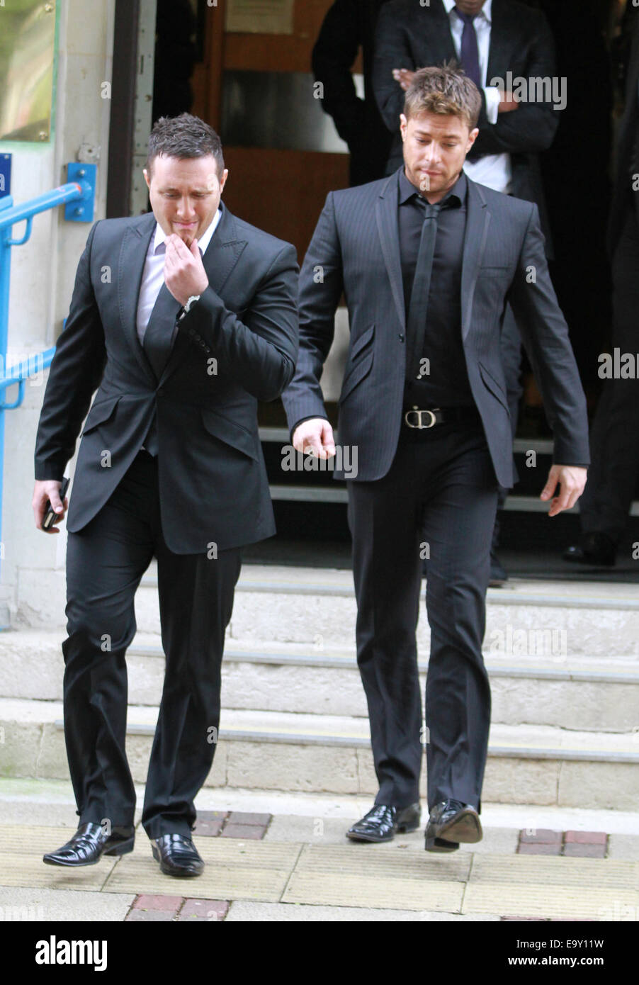 Lee Ryan leaves Ealing Magistrates Court after pleading guilty ...