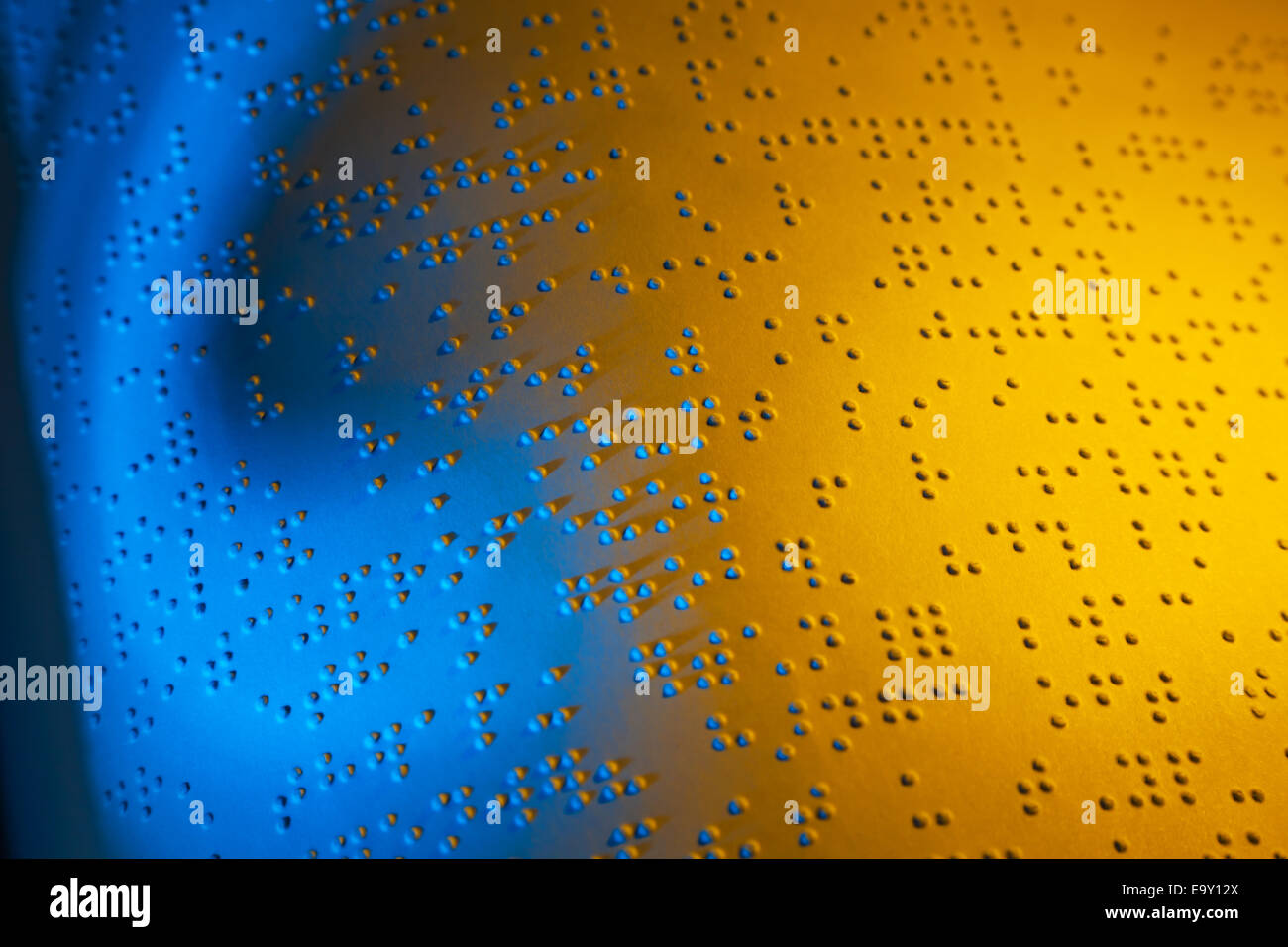 A book written in Braille. Braille for the blind Stock Photo - Alamy