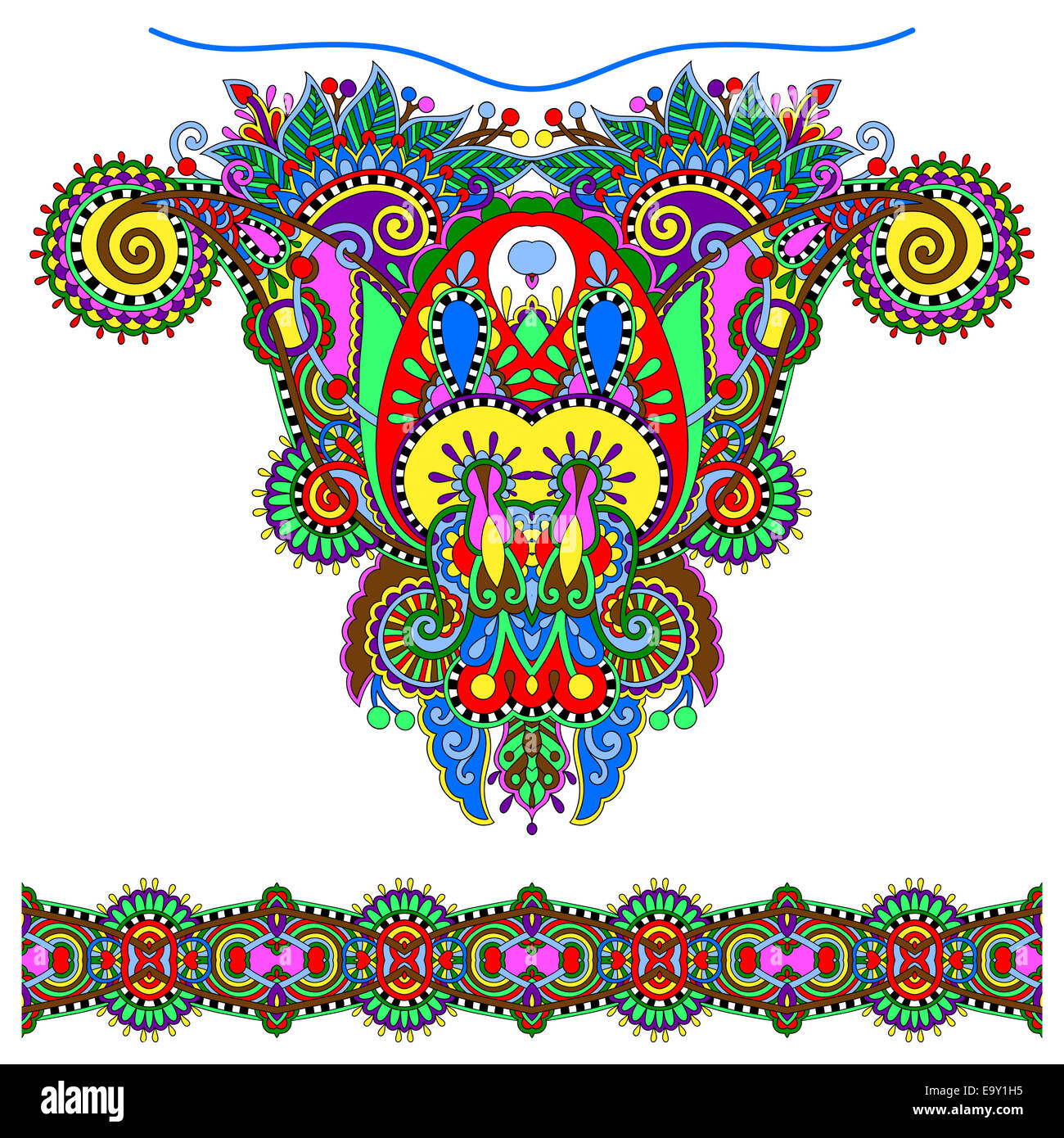 Colorful embroidery india Cut Out Stock Images & Pictures - Alamy